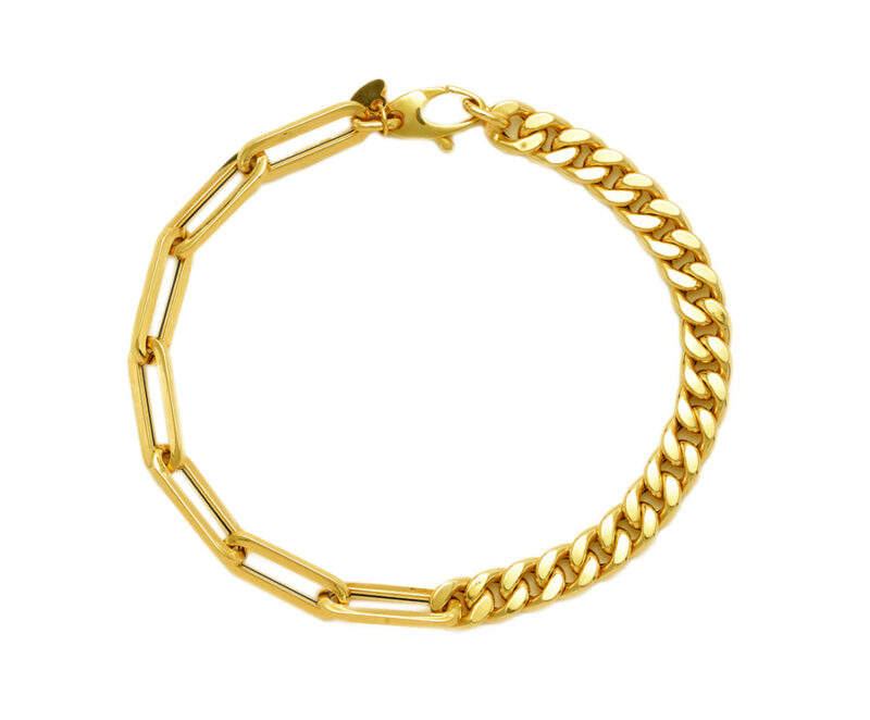 Χρυσό βραχιόλι αλυσίδα 14Κ – kosmimart